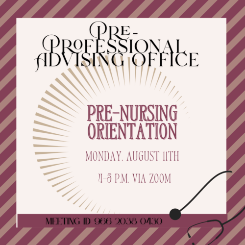 Pre-Nursing Orientation - UGA Pre-Professional Advising Office